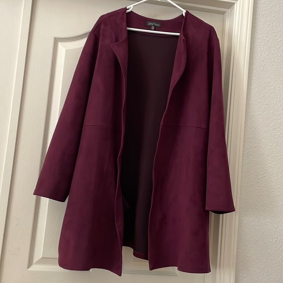 Slinky Brand | Jackets & Coats | Slinky Brand Plum Red Wine Color ...